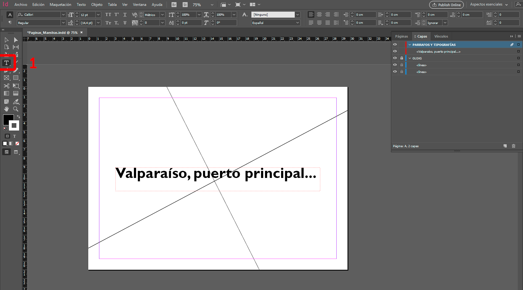 Creación de Composición con Párrafos en Adobe InDesign – Profe Visual