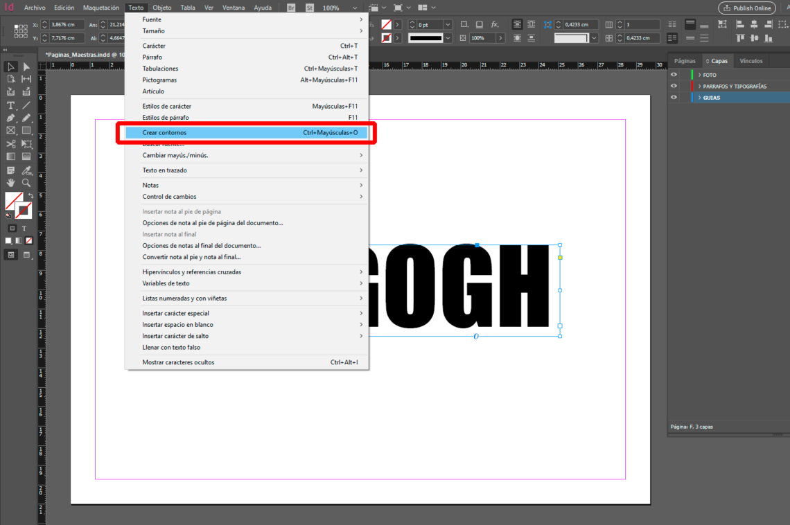 Creación de Efectos Tipográficos en Adobe InDesign – Profe Visual