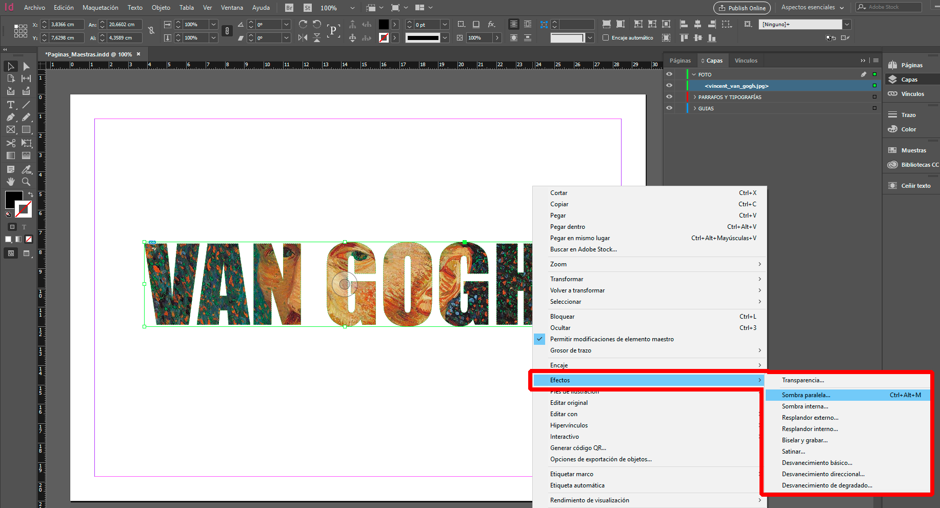 Creación de Efectos Tipográficos en Adobe InDesign – Profe Visual