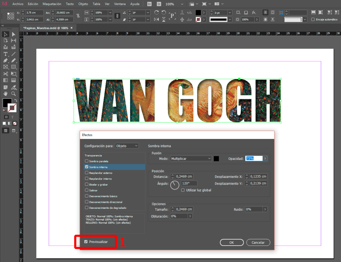 Creación de Efectos Tipográficos en Adobe InDesign – Profe Visual